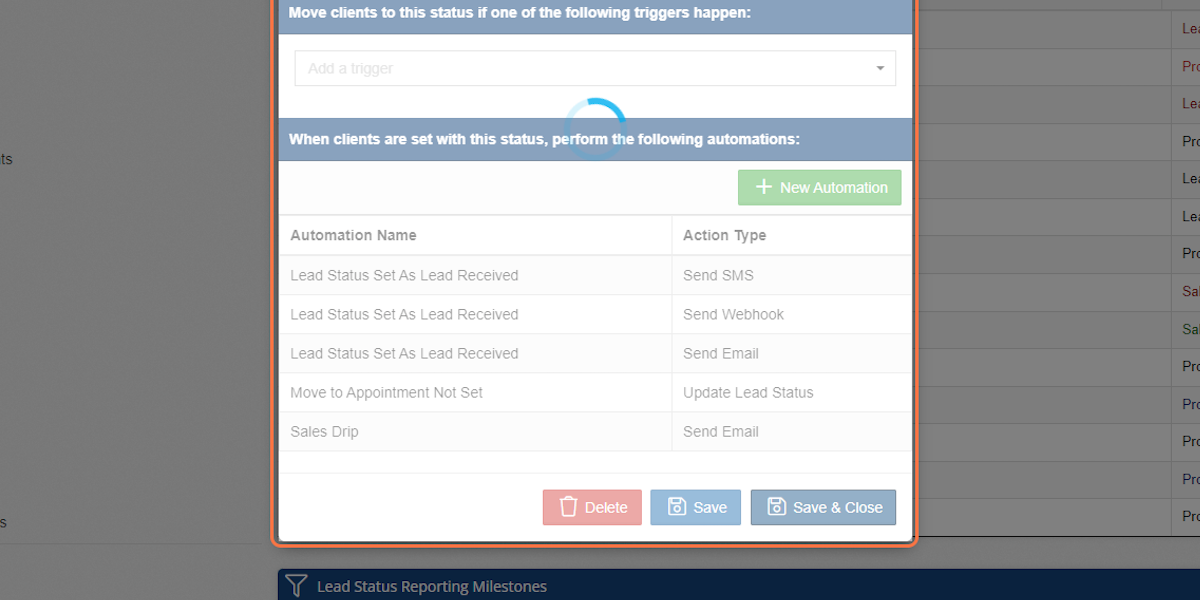 Lead & Project Status Automation Lead & Project Status Automation